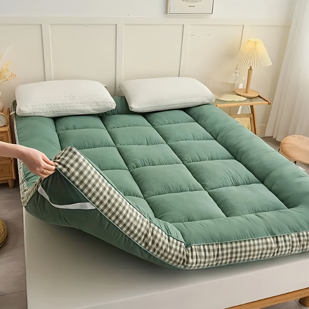 Roll Up Mattress 1200GSM - Thick Foldable Tatami Mat, Soft & Breathable ...