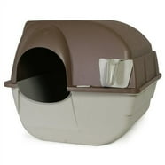 PrettyLitter Linnea Round Open Top Cat Litter Box with Non-Stick ...