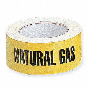 Roll of Natural Gas Pipe Marker,135 Labels in a roll, With liner, Self ...