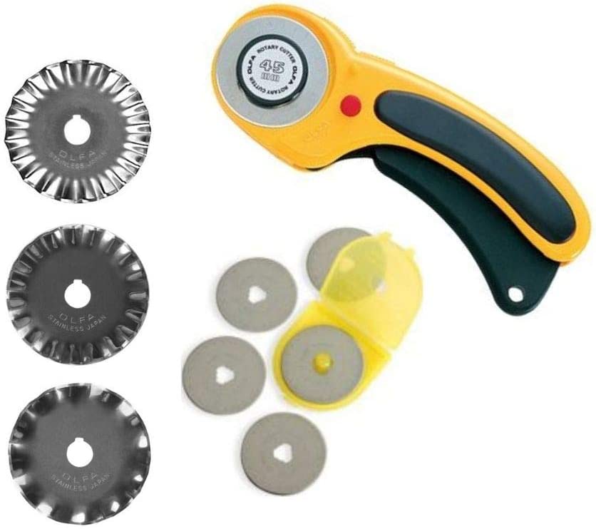 Roll Over Image to Zoom in Olfa Rotary Cutters (Deluxe) - Walmart.com