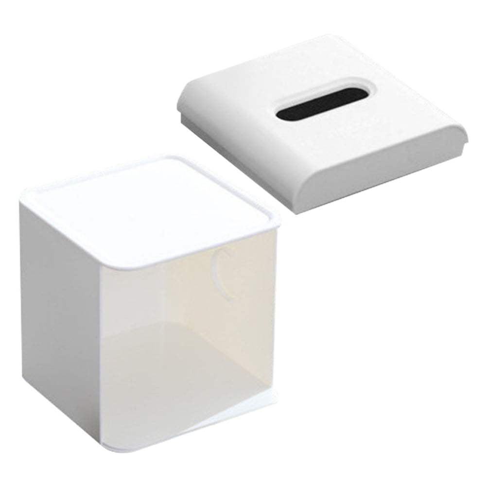 Roll Paper Box Multifunction Tissue Box Cover Square Plastic Tissue ...