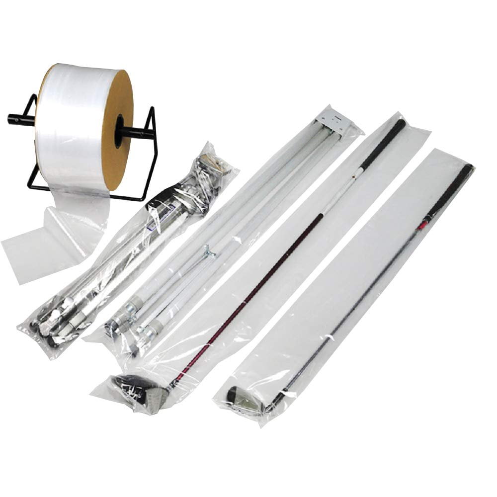 Clear Poly Tubing Roll, 1.5 Mil Lightweight Polyethylene, 2900 ft, 10 ...