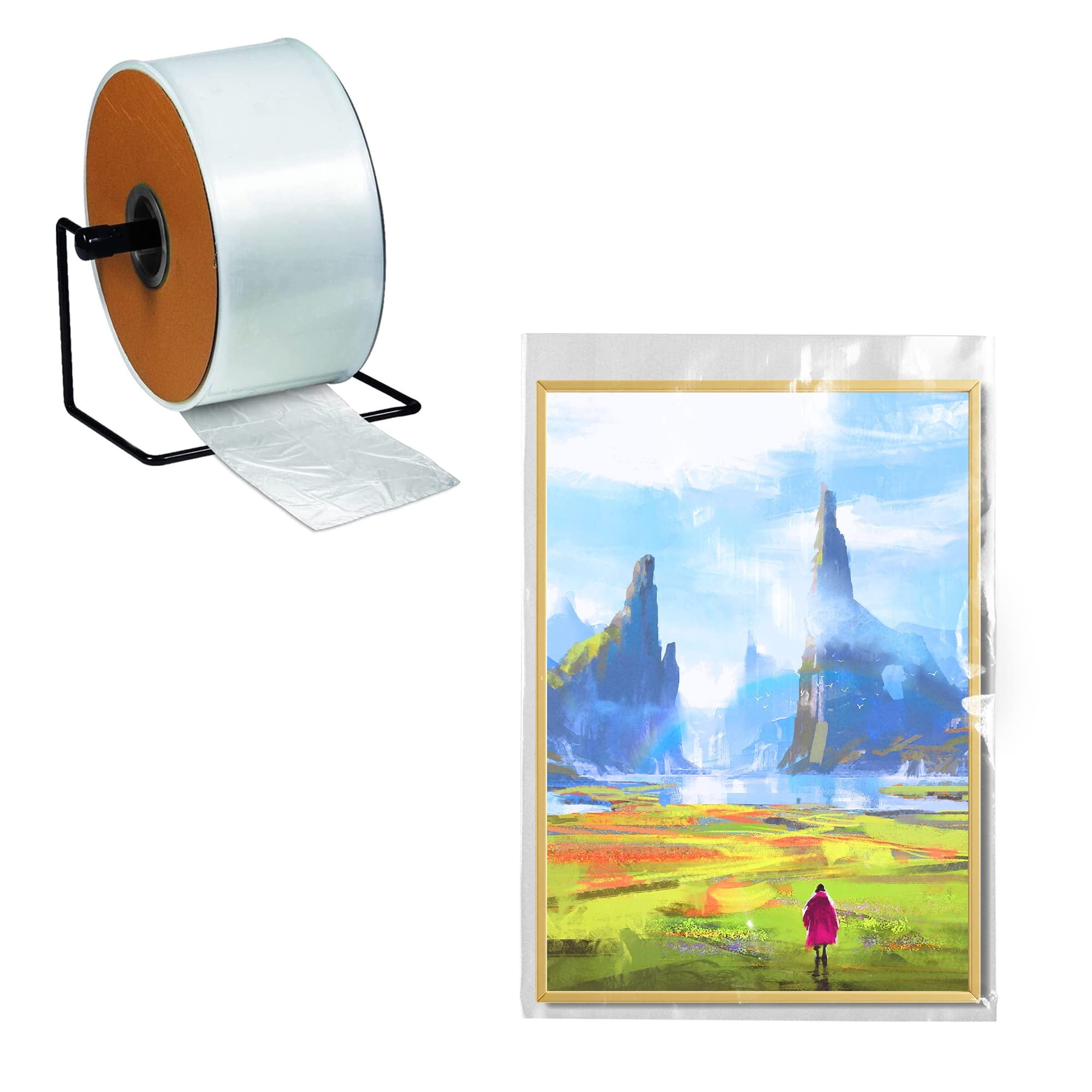 Roll of Poly Tubing, Clear 32" x 1450'. 3 Mil. Polyethylene Packaging ...