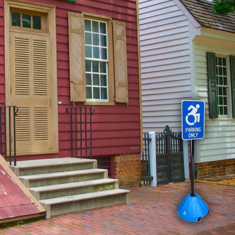 Roll Portable Sign Pole - Blue 48" - Walmart.com