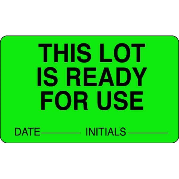 Roll Products Label, Green, Paper, PK1000 141455 - Walmart.com