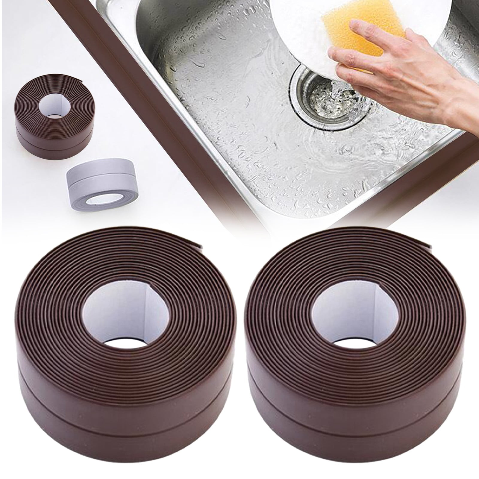 Roll Self Adhesive Caulking Tape Bath & Kitchen Sealant Strip ...