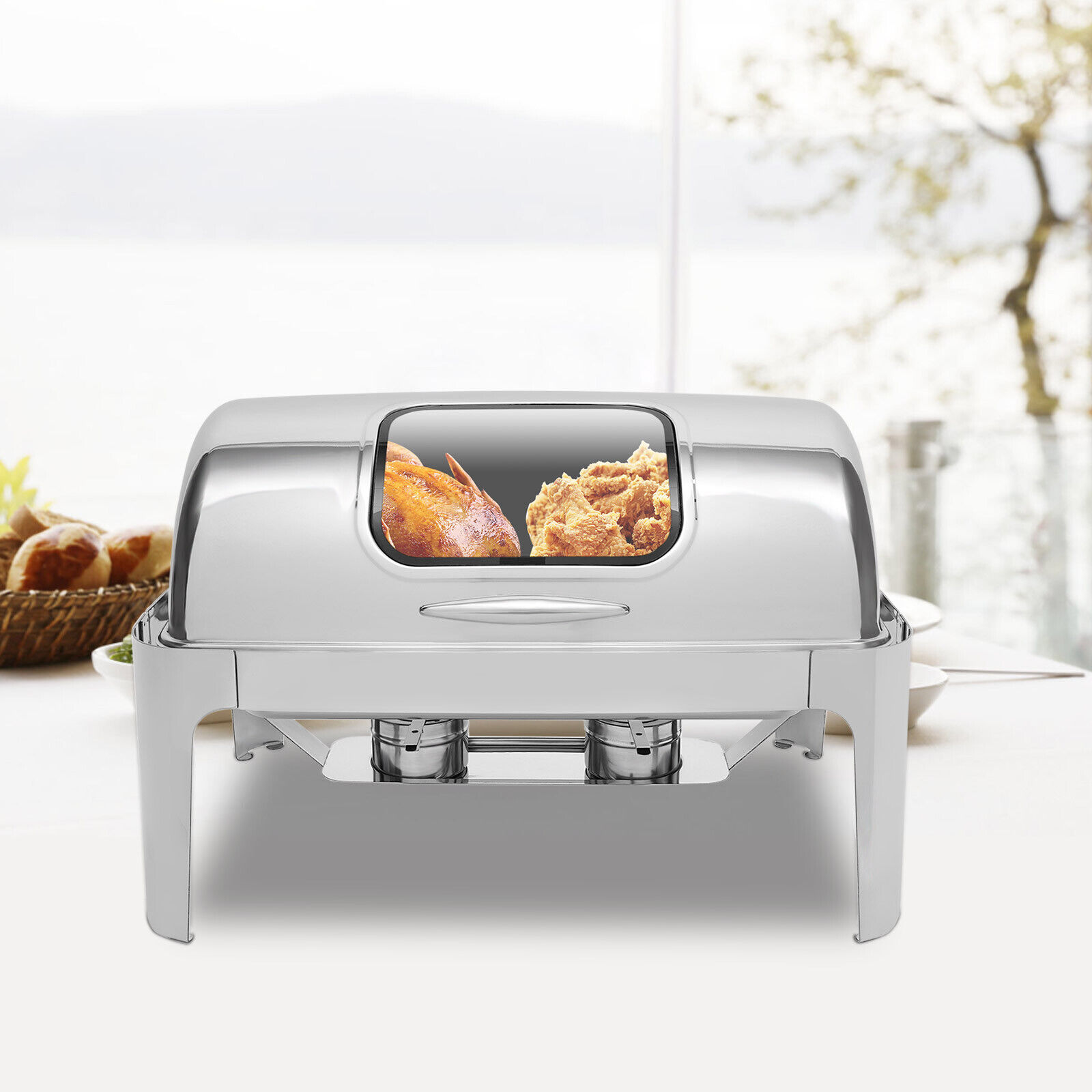 Roll Top Chafing Dish Buffet Set Professional Chaffing Server Set ...