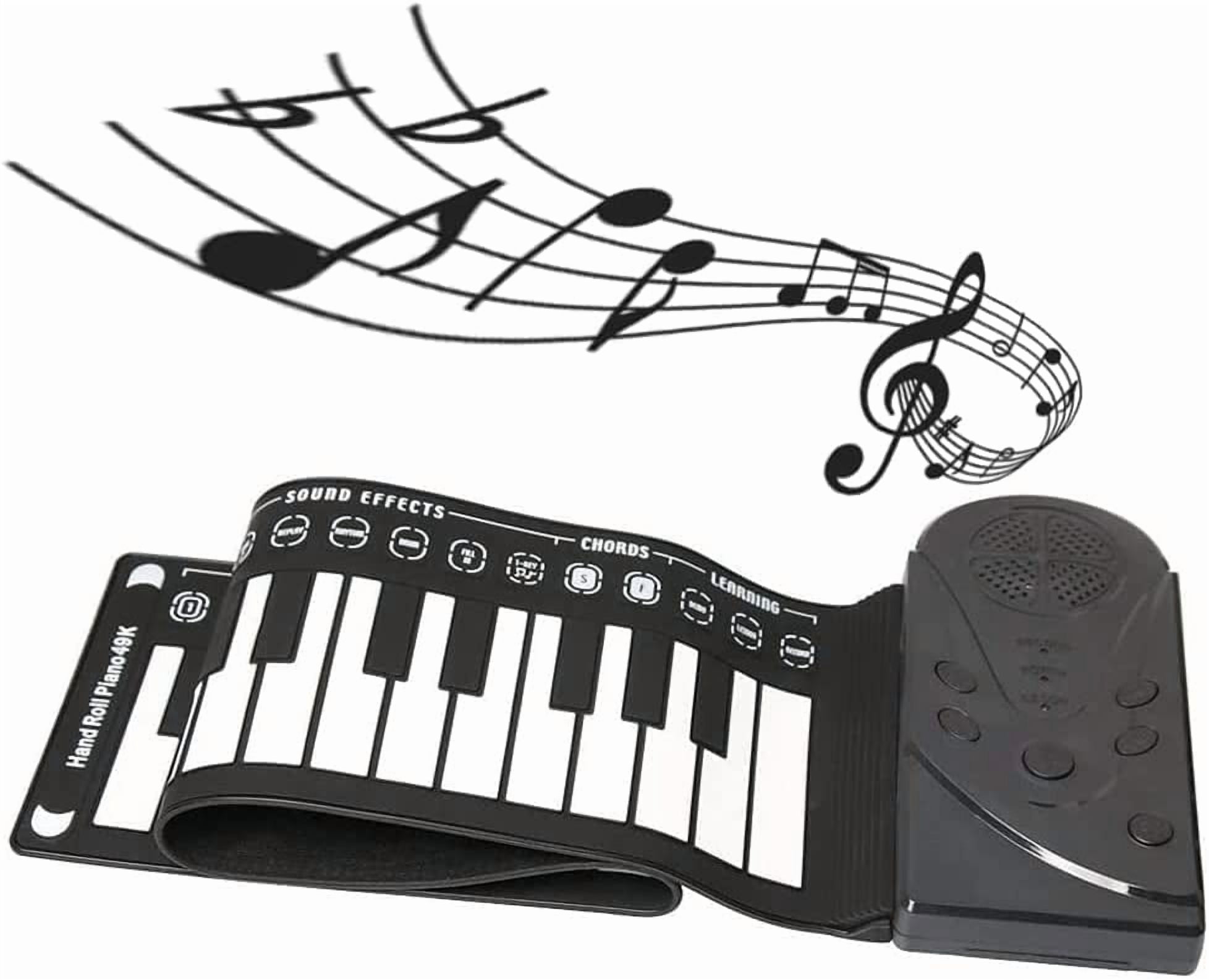 Roll Up Piano,49 Keys Electric Piano Keyboard,Portable Keyboard Piano ...