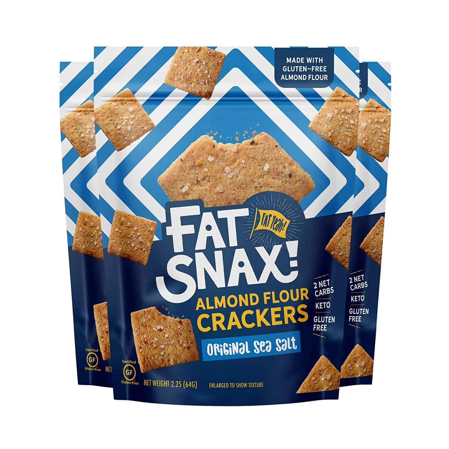 Fat Snax Healthy Almond Flour Crackers - Keto Friendly Diet Snacks ...