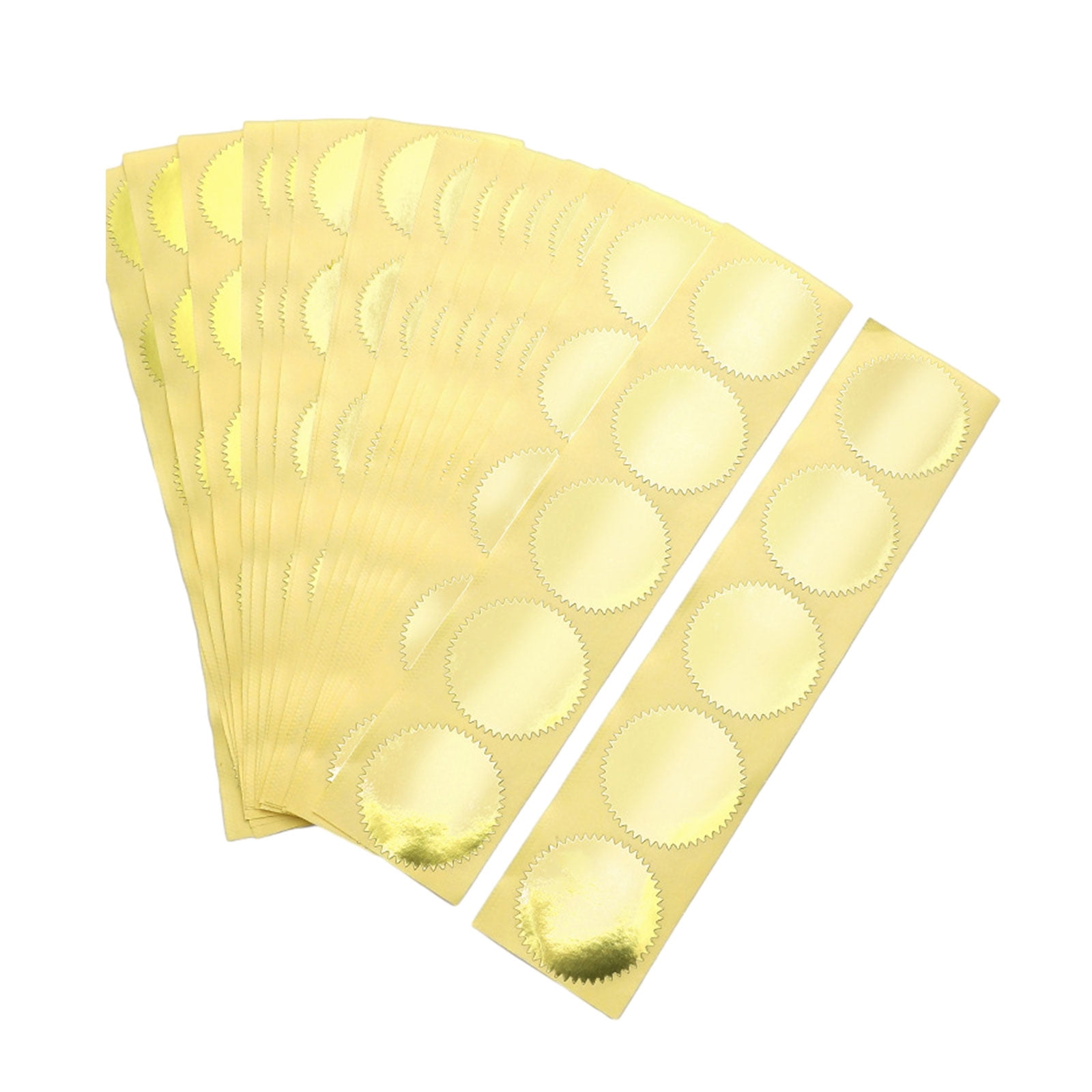 Roll of 100/250PCS 45mm Golden Silver Redness Certificate Round Gear ...