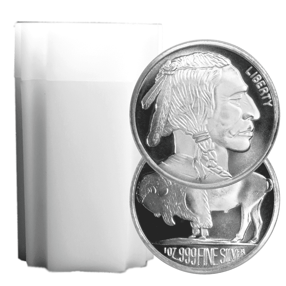 Generic 20oz Silver Round Buffalo Bullion Coins, .999 Fine, Uncertified ...