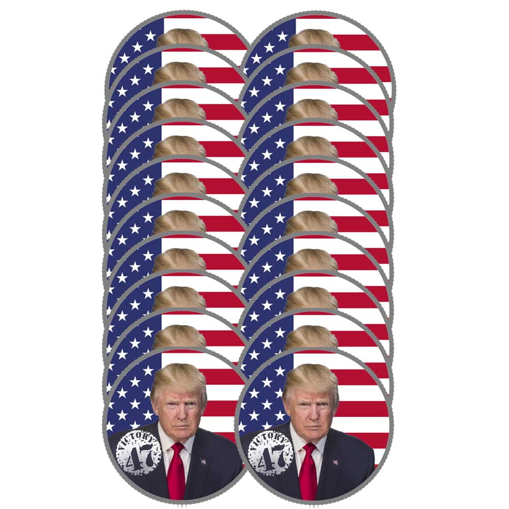 Roll of 20 - 1 Troy oz Sunshine Mint Trump Victory Colorized .999 Fine ...