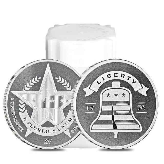 Asahi Liberty Bell Silver Round Bullion - Roll of 20, 1 oz .999 Fine ...