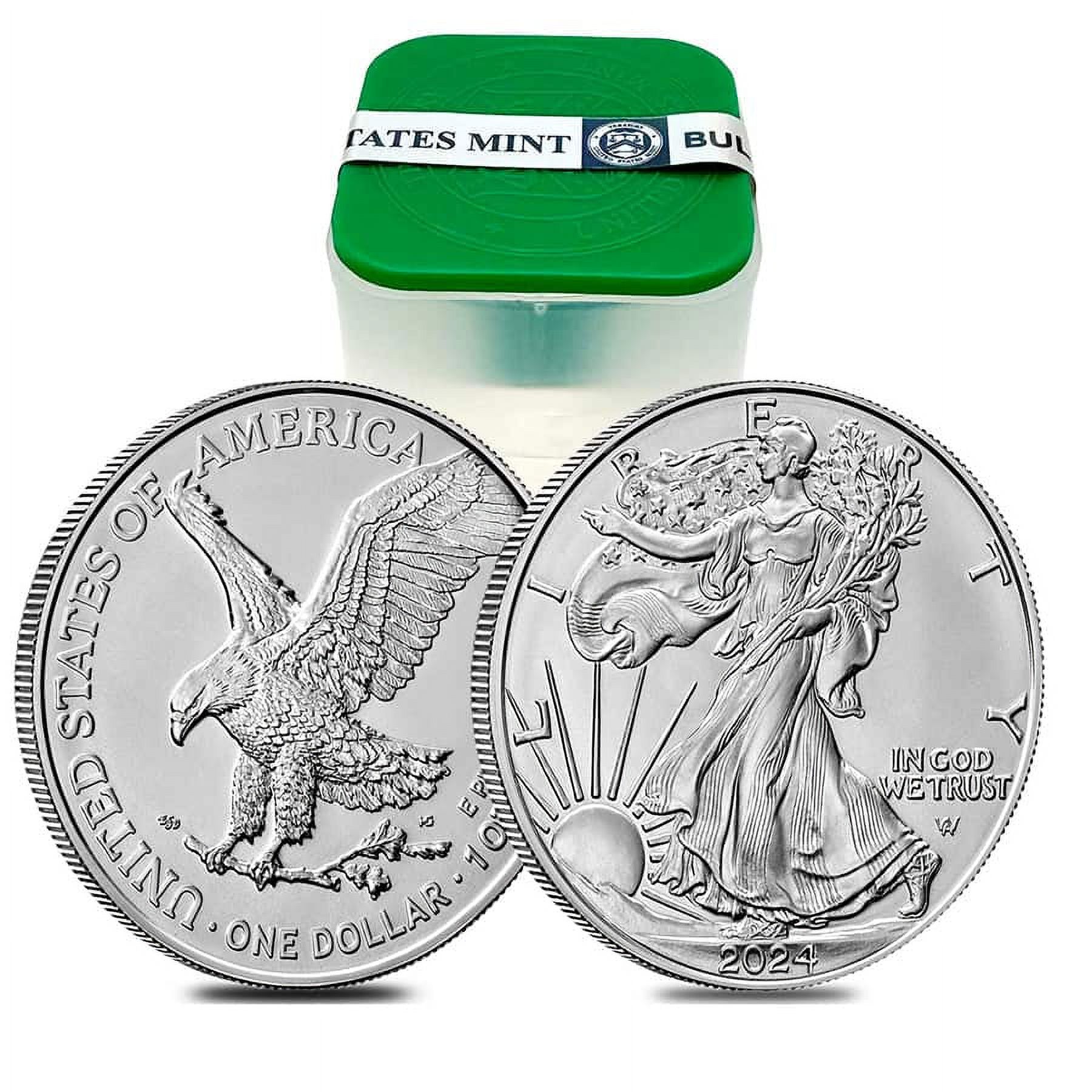 1987 1 oz American Silver Eagle Coin BU - Walmart.com