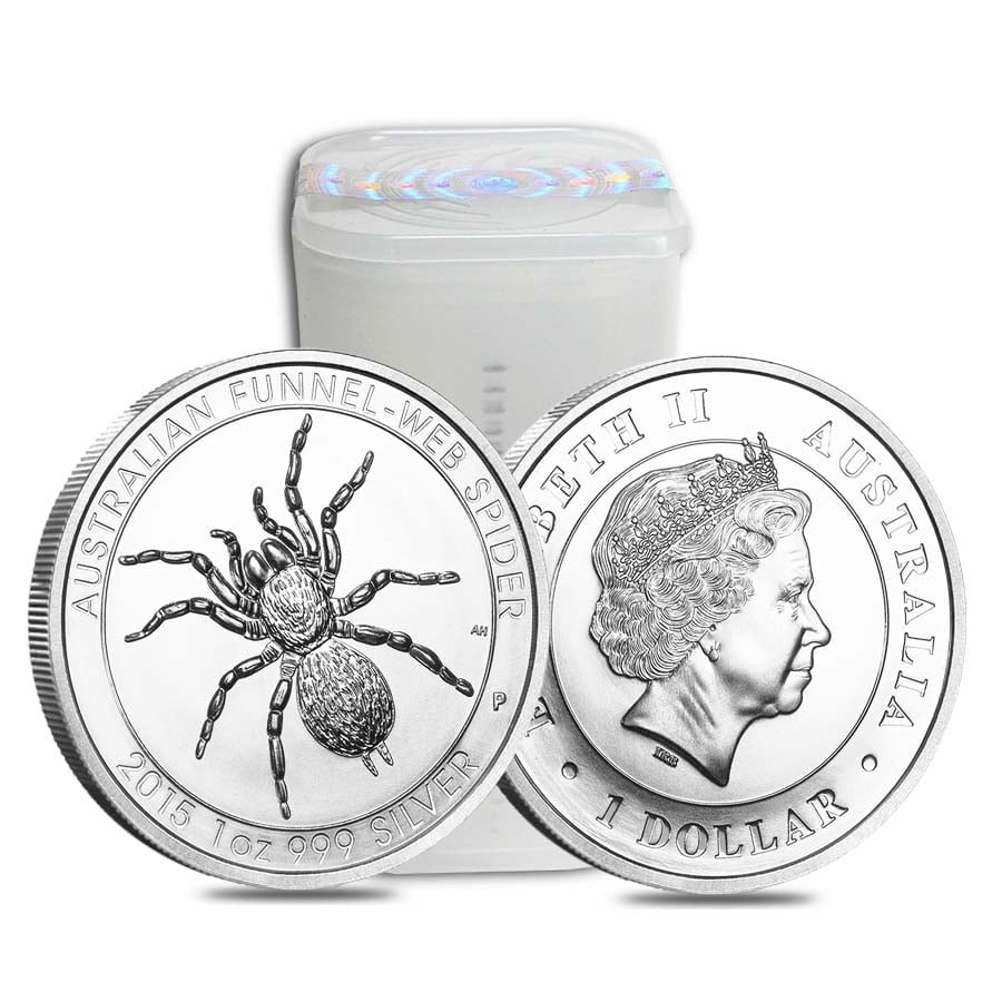 Roll of 25 - 2015 1 oz Silver Australian Funnel-Web Spider .999 Fine BU - Walmart.com
