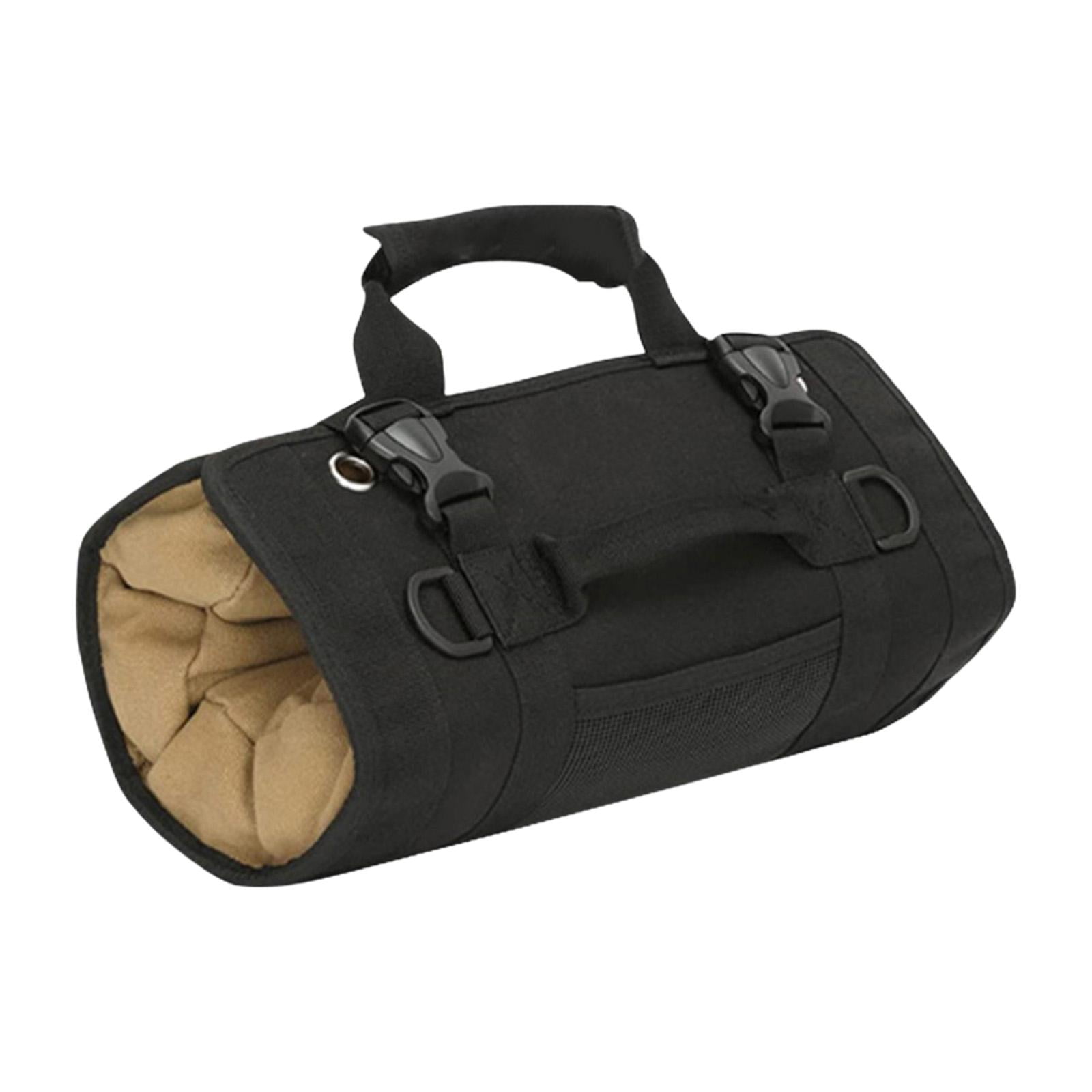 Roll up Tool Bag Organizer with Zippered Pockets Water Resistant ...