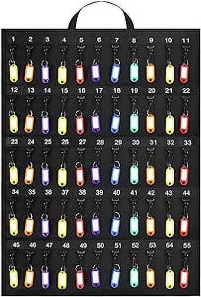 Rollable Key Case - 55 Key Tags Included - Roll Up Key Organizer with ...