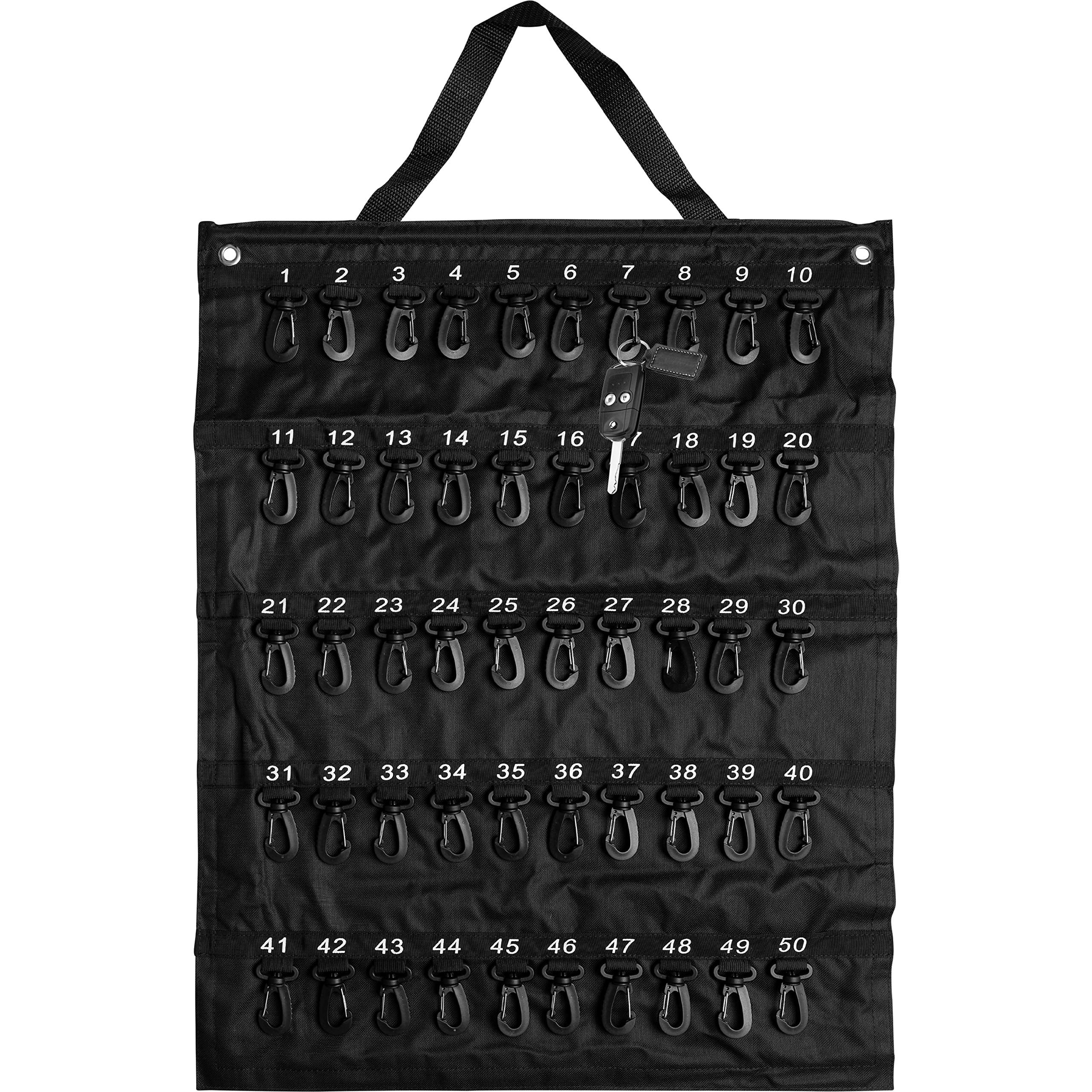 Rollable Key Organizer Case, Durable Vinyl Key Holder for 50 Keys ...