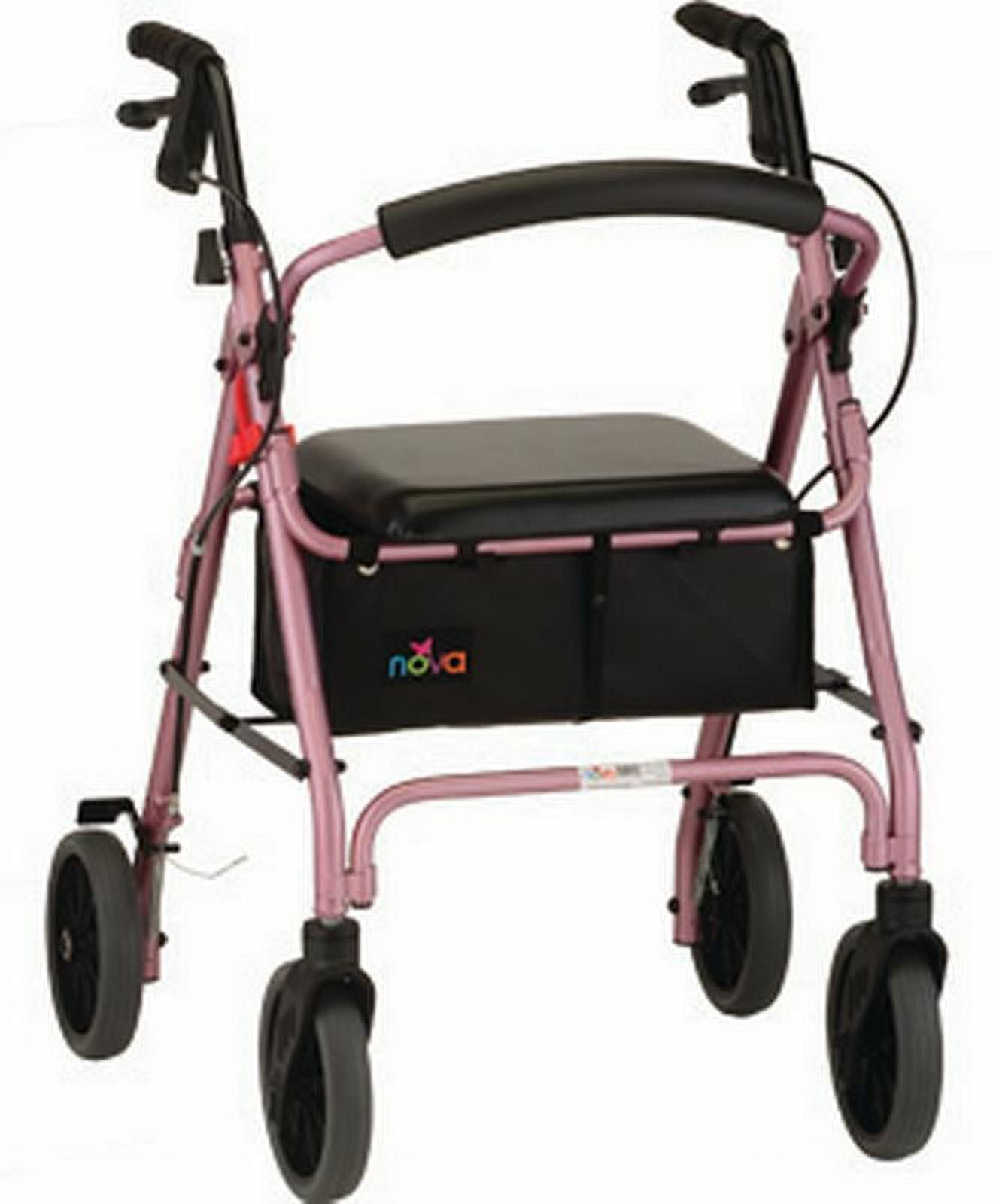 Rollator Nova Zoom 22 Aluminum Rolling Walker Weight Capacity 300 lbs ...