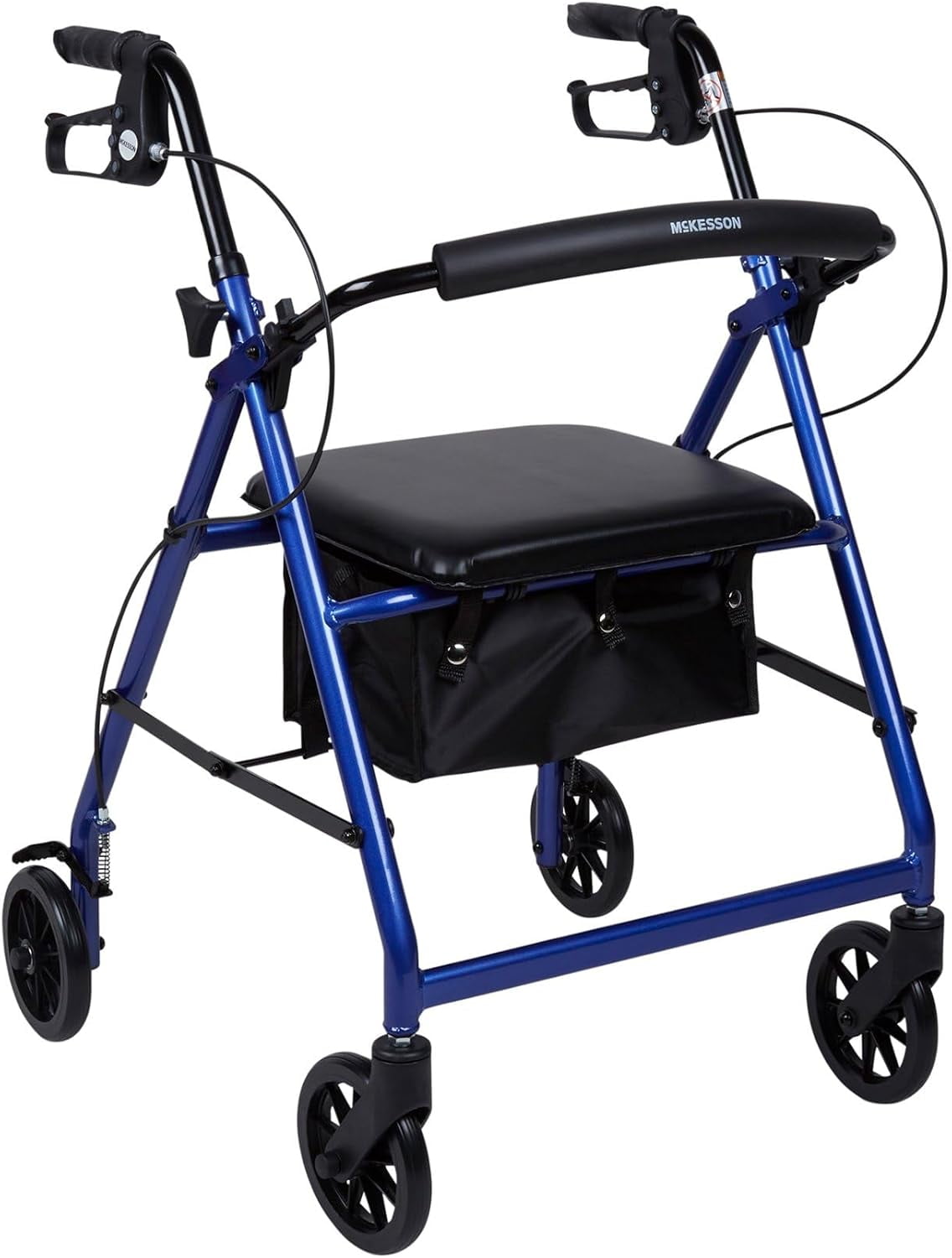 Rollator Walker with Seat and Wheels, Lightweight, Aluminum, 300 lbs ...