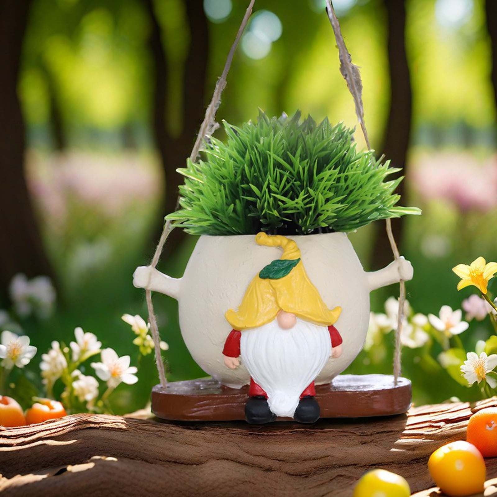 Rollback! Flower Pot Hanging Basket, Dwarf Succulent Resin Planter for ...