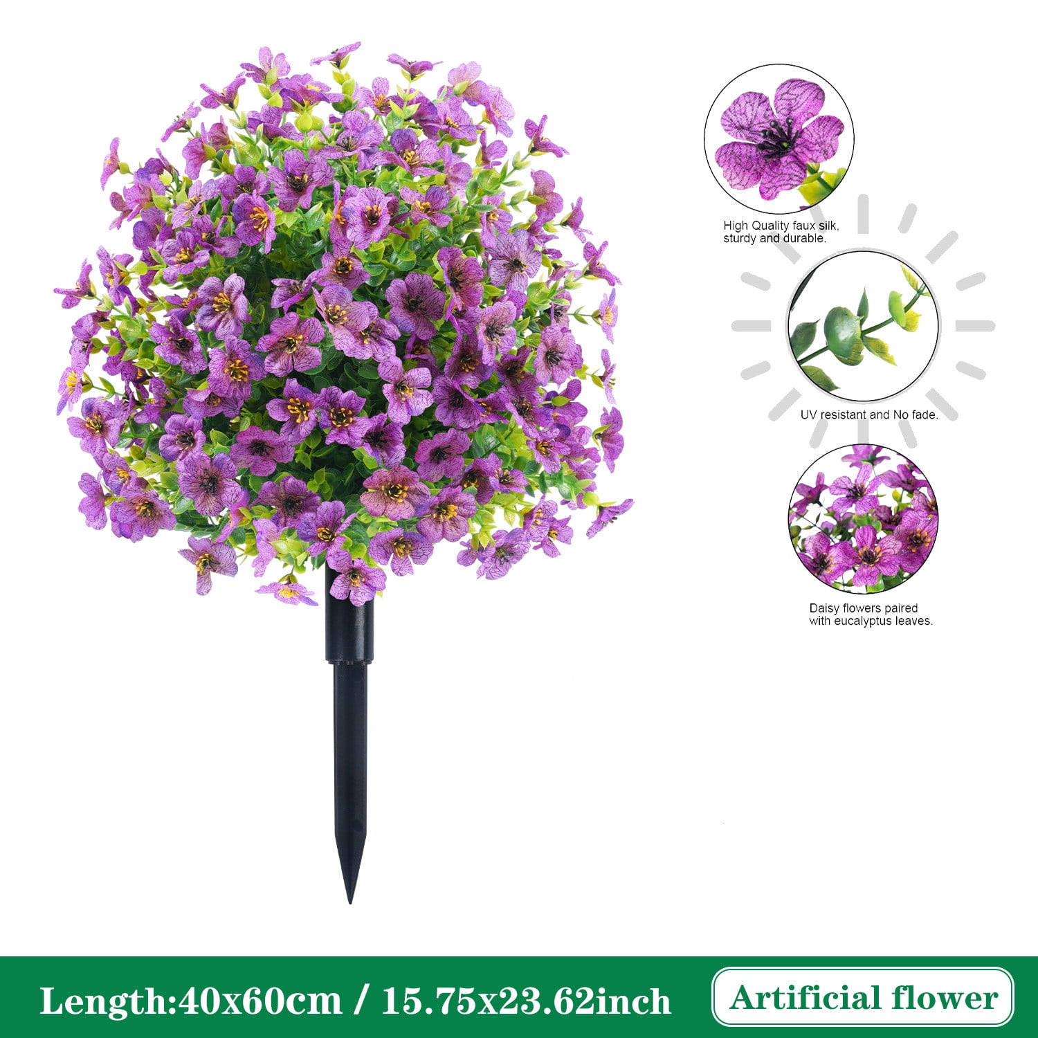 Rollback! Garden Bonsai Yugari Artificial Flower Peg Decoration, Faux ...