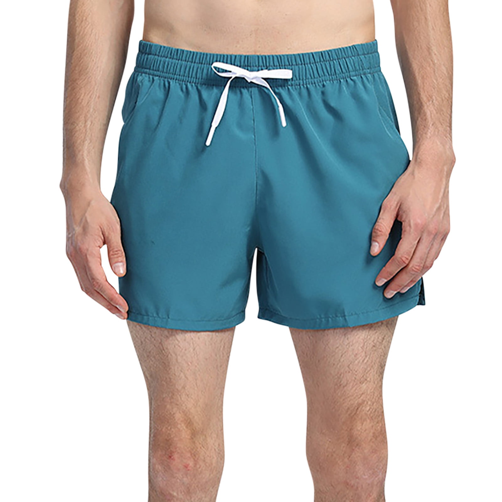 HOOMEUMY Men's Summer Quick Dry Swim Trunks with Drawstring Mesh Lining ...