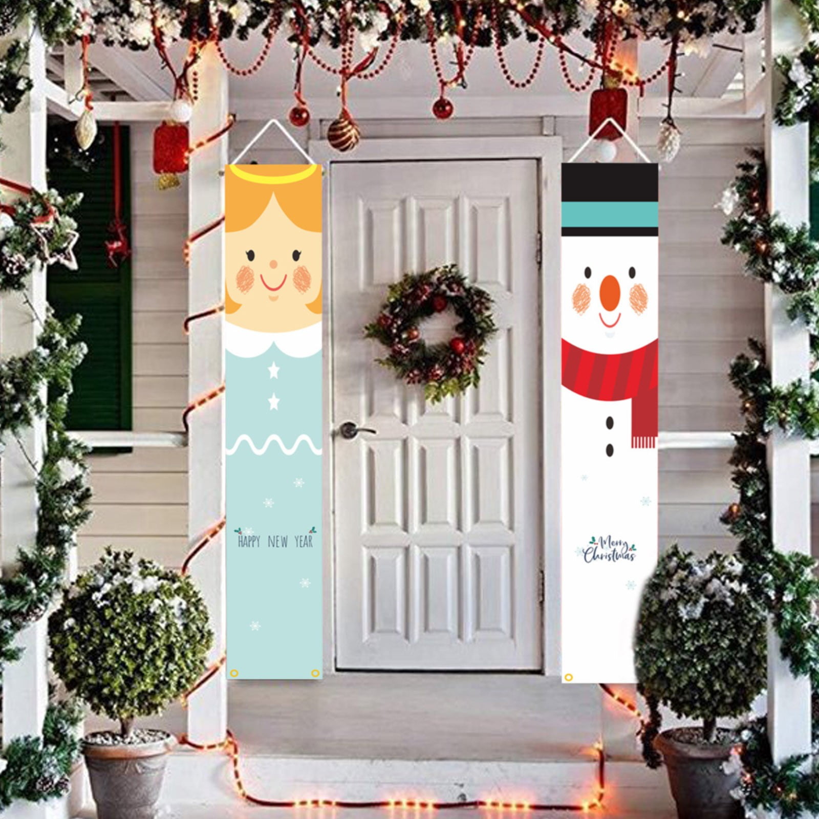 Rollback Holiday Decor Welcome Sign For Front Door Porch Decor Porch ...