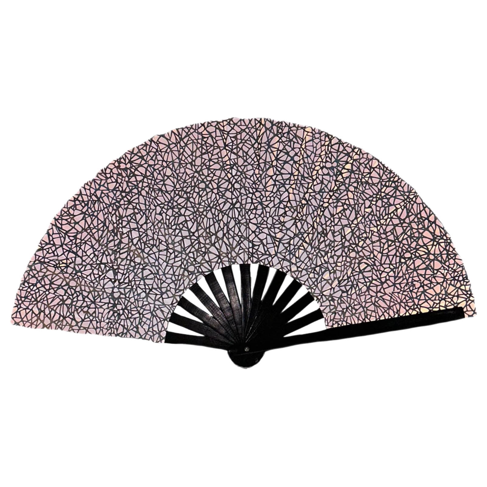 Rollback! Holographic Folding Clap Fan for Line Dancing, Portable Fan ...