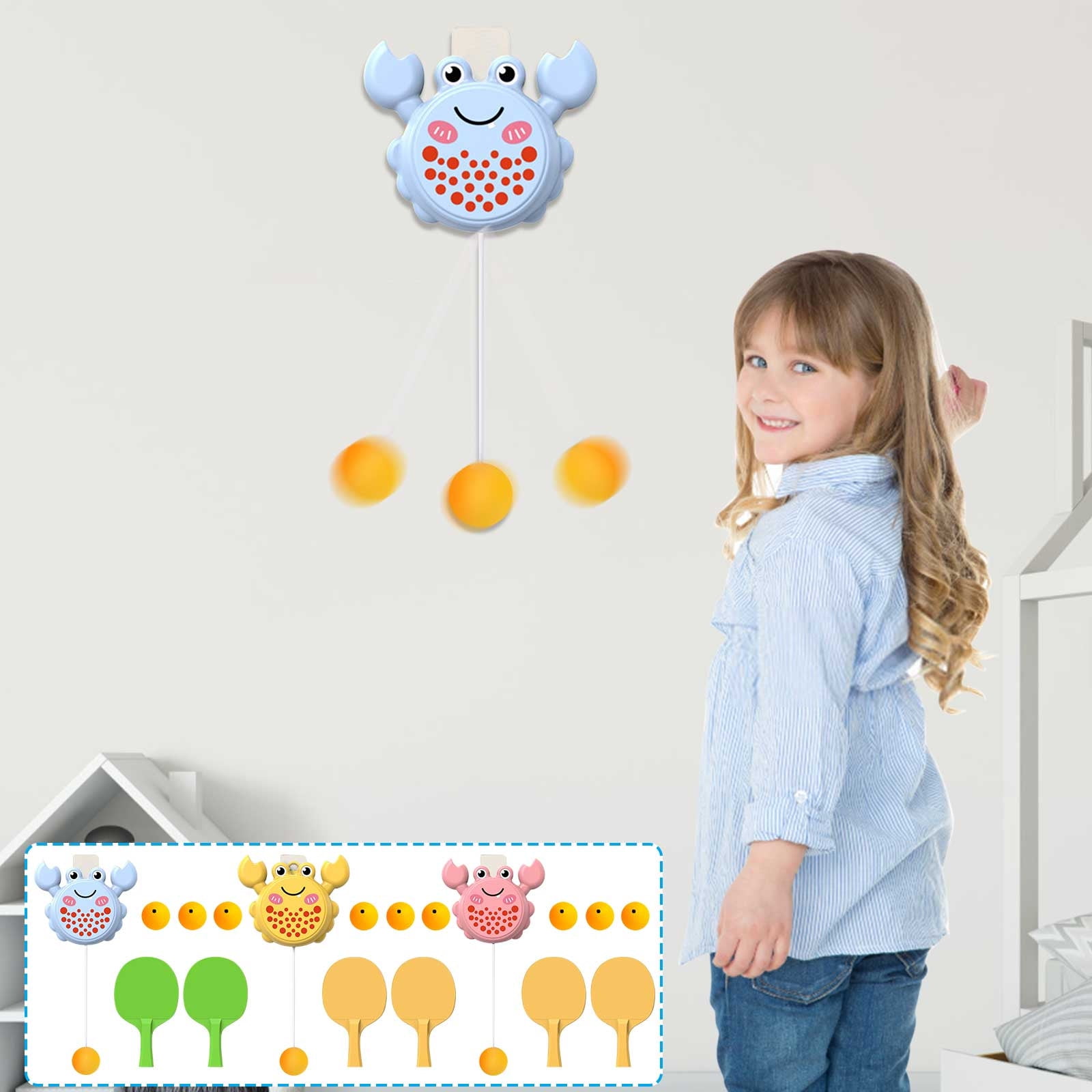 Rollback Prices, Indoor Ping Pong Trainer, Portable Table Set, Foldable ...