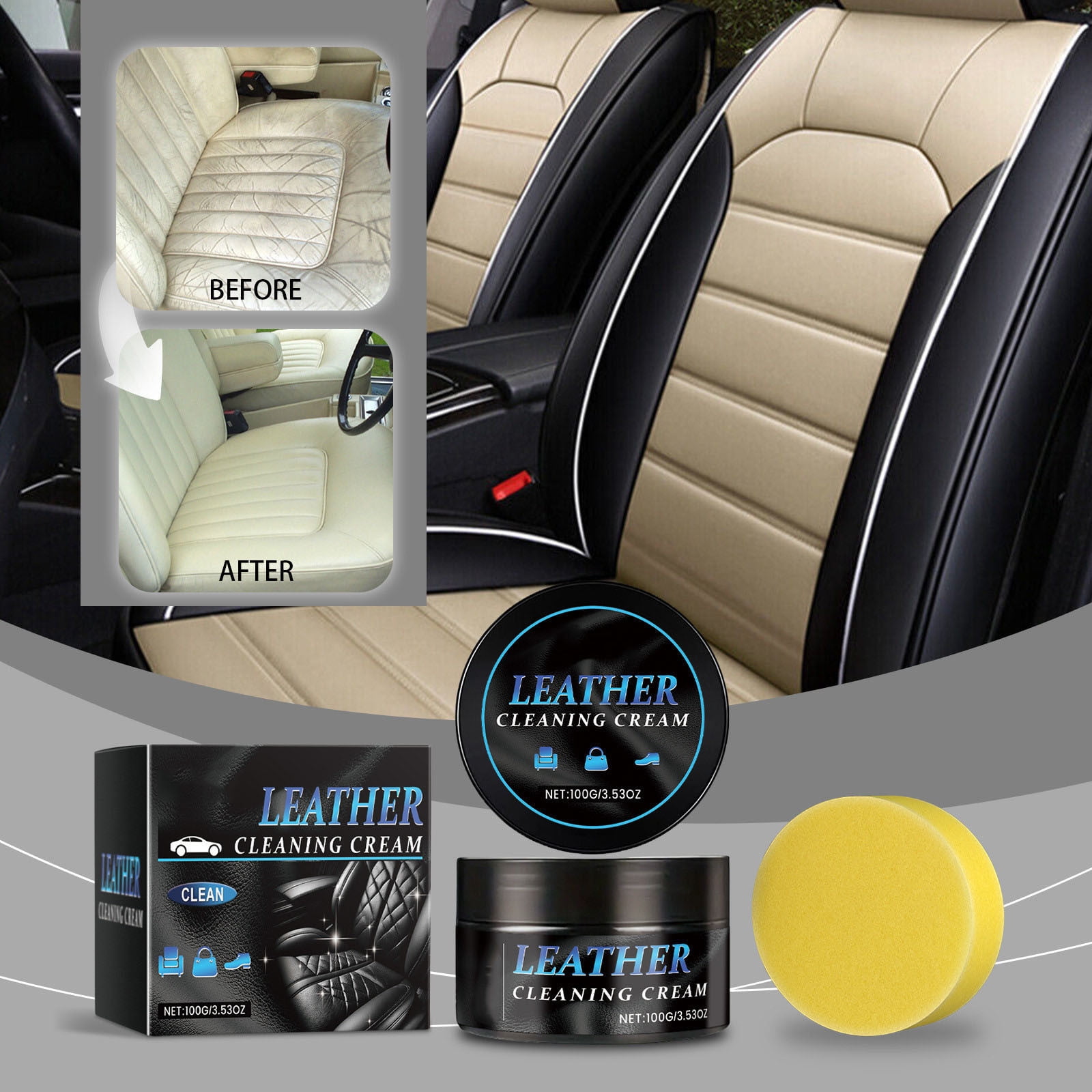 Rollback Prices, Leather Care Cream, Automotive Interior Cleaner, Paste ...