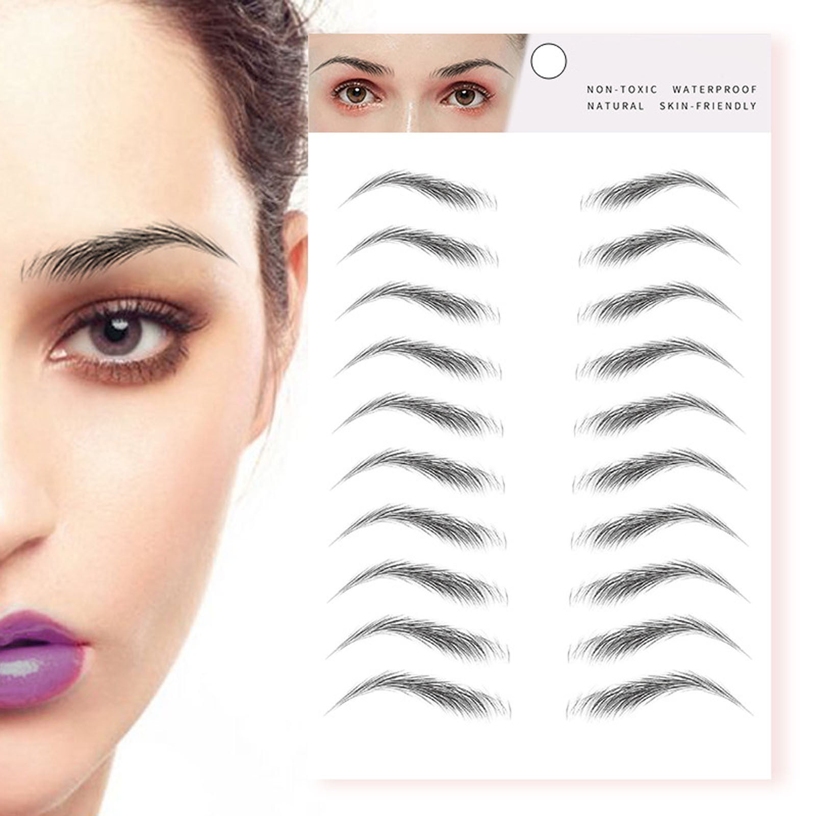 Rollback Tattoo Eyebrow Stickers Waterproof European And American ...