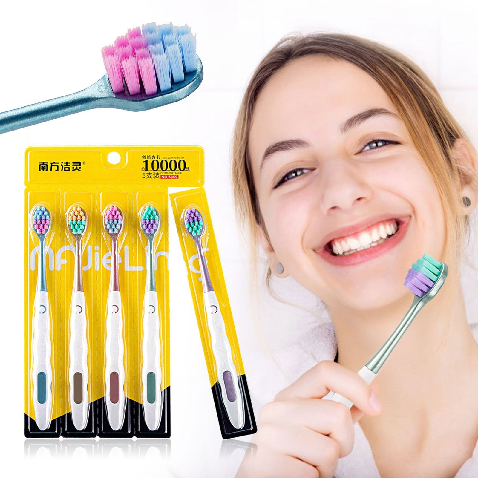 Rollback Travel (5 Toothbrushes Toothbrush Sensitives Toothbrush ...