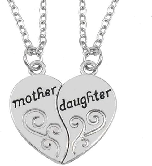 RollbackMother Daughter Necklace Necklace for 2 Split Heart Shape Best ...