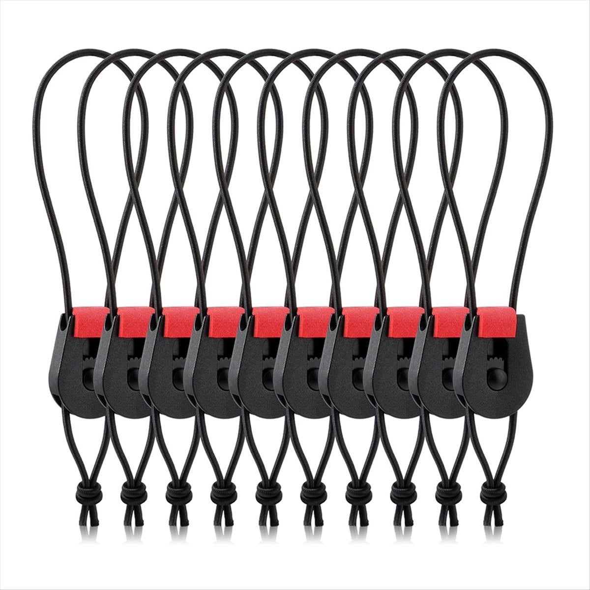 Rollbacks & More 10 Pcs Adjustable Fishing Quick Rod Ties Stretchy Wrap ...