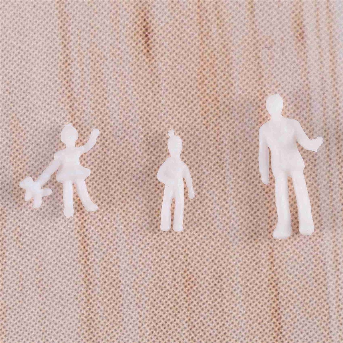 Rollbacks & More 100Pcs HO Scale 1:100 White Model People Unpainted ...