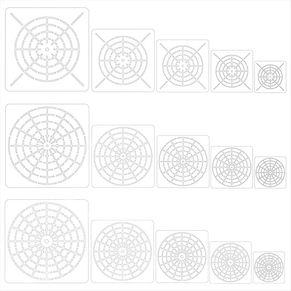 Rollbacks & More 15 Pieces Mandala Dot Painting Tool Stencils Set ...
