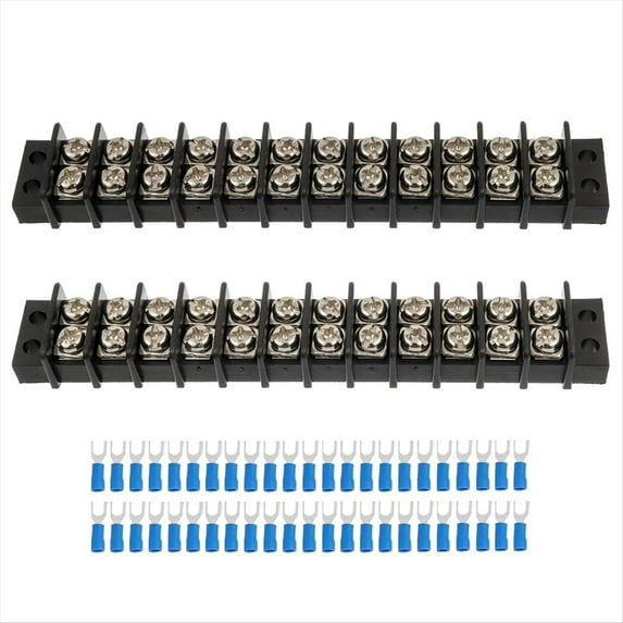Rollbacks & More 2PCS 12 Circuits Positions Terminal Block 20-30A 200 ...