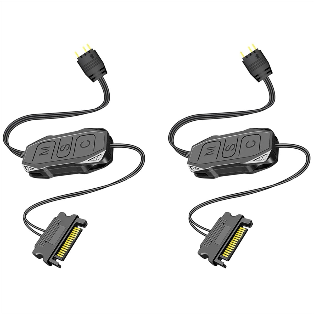 Rollbacks & More 2Pcs 5V 3Pin ARGB Controller Mini RGB 3PIN Hub for ...
