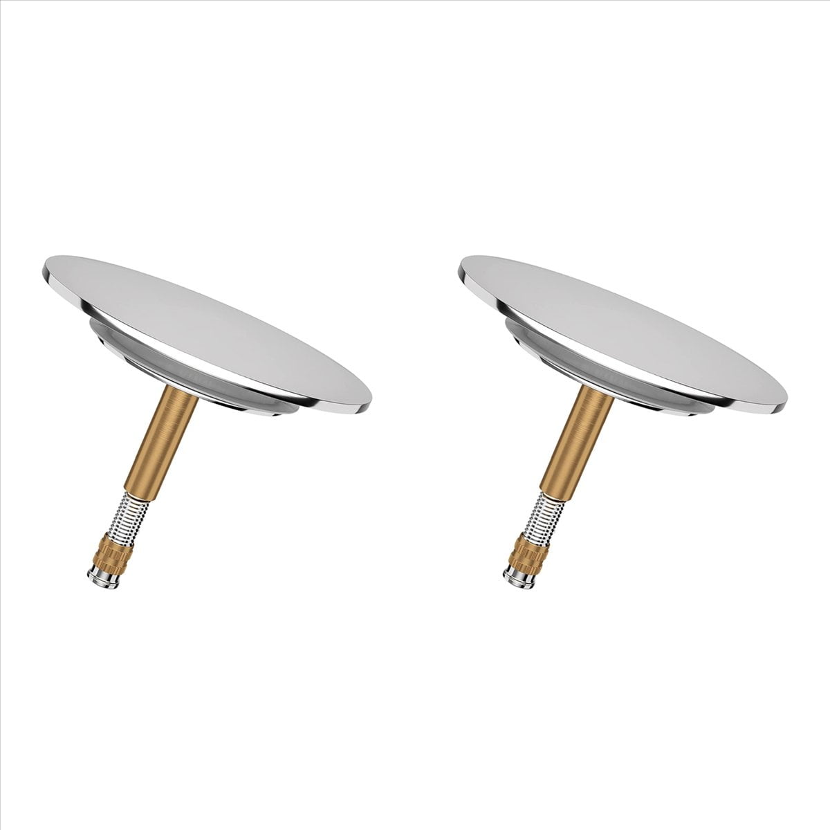 Rollbacks & More 2X Bath Plug with Universal Fit - Rustproof Bathtub ...