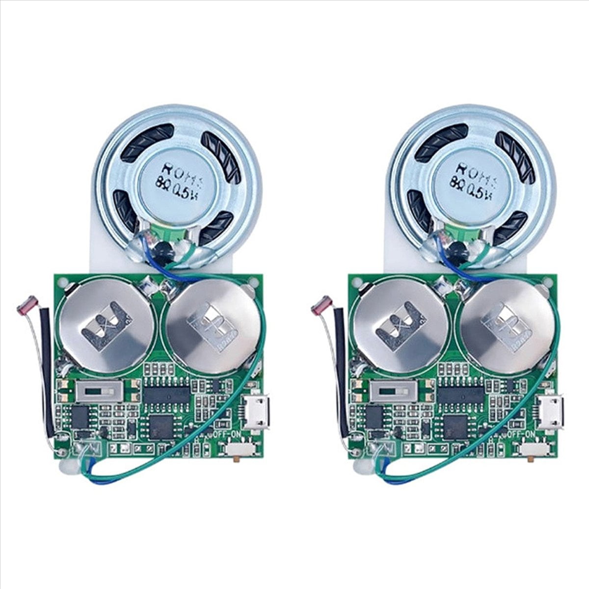 Rollbacks & More 2X DIY Light Sensor Sound Module, Micro-USB Recordable ...