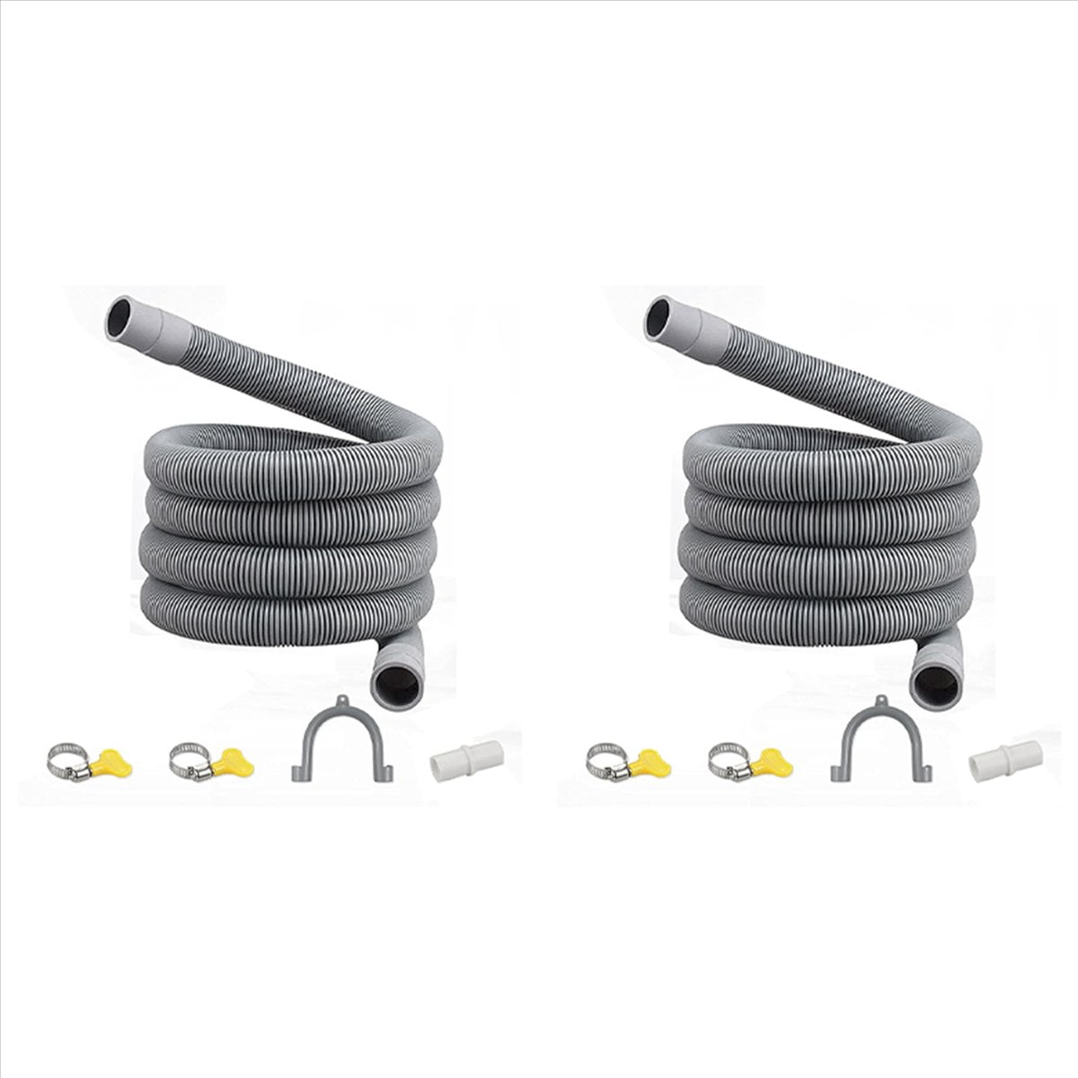Rollbacks & More 2X Drain Hose Extension Set Universal Washing Machine ...
