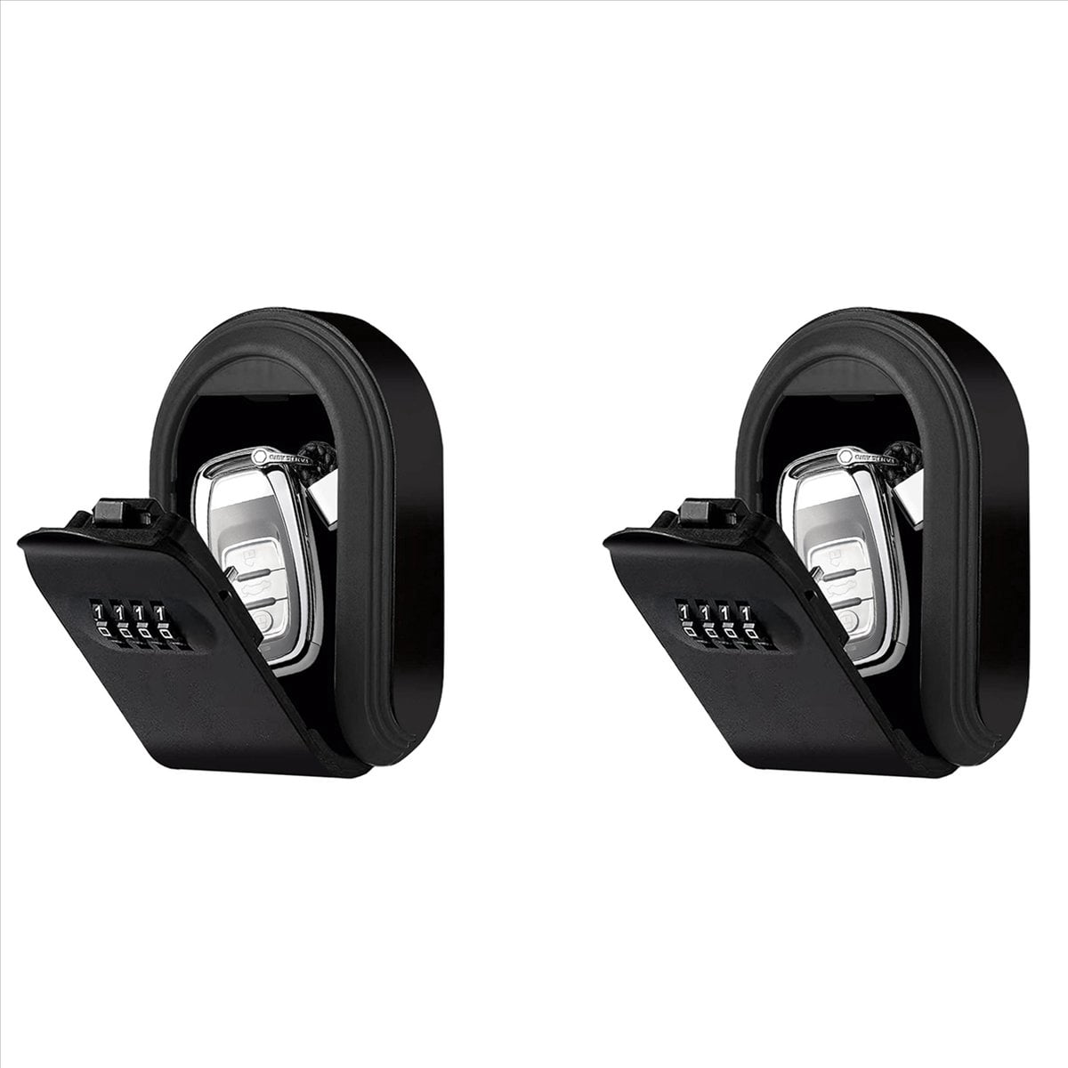 Rollbacks & More 2X Magntic Key Lock Box with 4 Digit Combination Hider ...