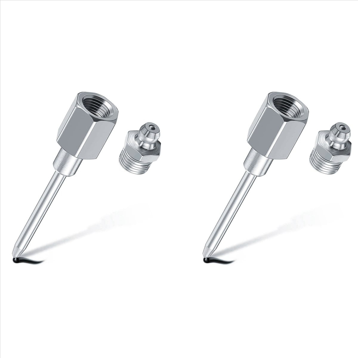 Rollbacks & More 2X Narrow Needle Nozzle Grease Adapter with Hardened ...