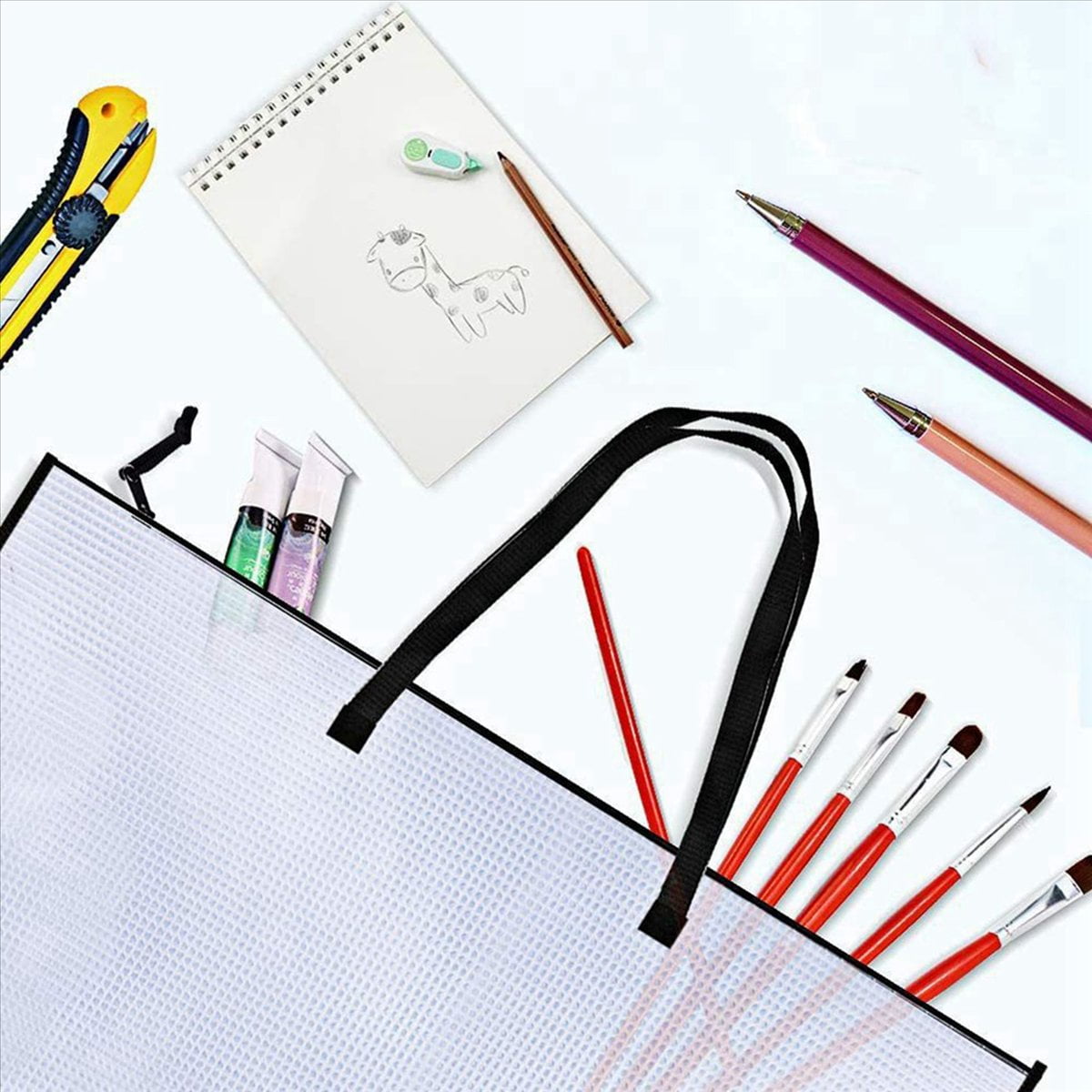 Rollbacks & More 4 Pack 19X25 Inches Art Portfolio Case, Folder for ...
