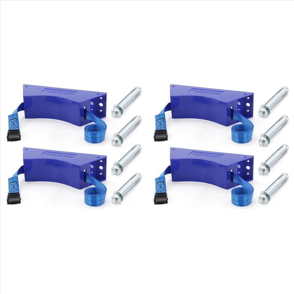 Rollbacks & More 4PCS Propane Tank Holder Cylinder Wall Mounted Bracket ...