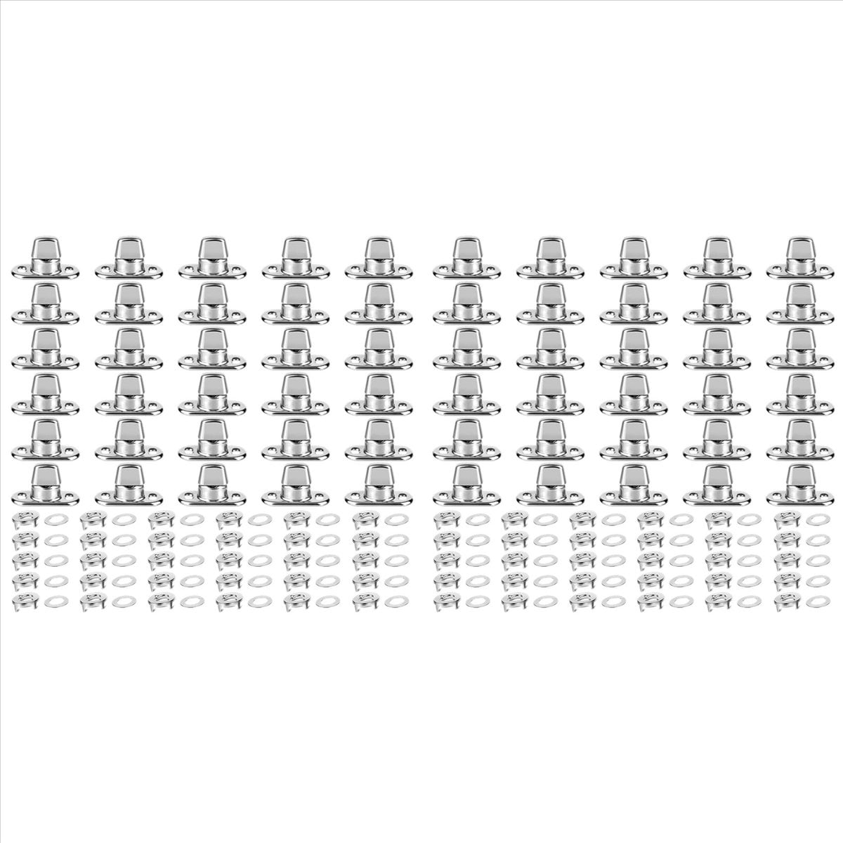 Rollbacks & More 60 Piece Set Grade Twist Lock Fasteners Turn Button ...