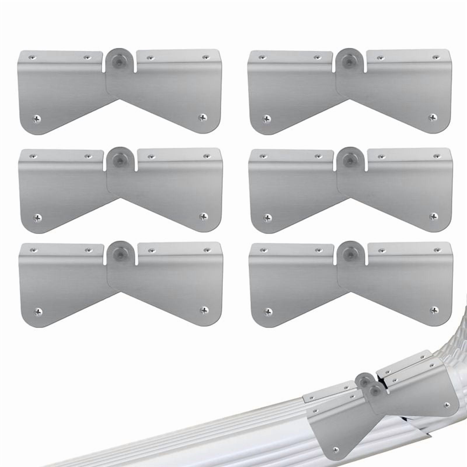 Rollbacks & More 6Pcs Gutter Extension Hinge, Stainless Steel Downspout ...