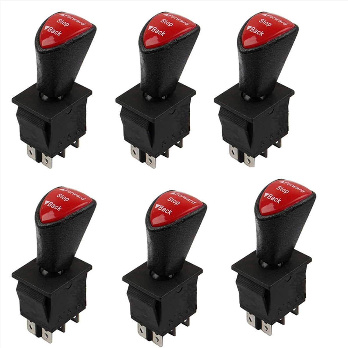 Rollbacks & More 6X Forward-Stop-Back DPDT 6Pin Latching Slide Rocker ...