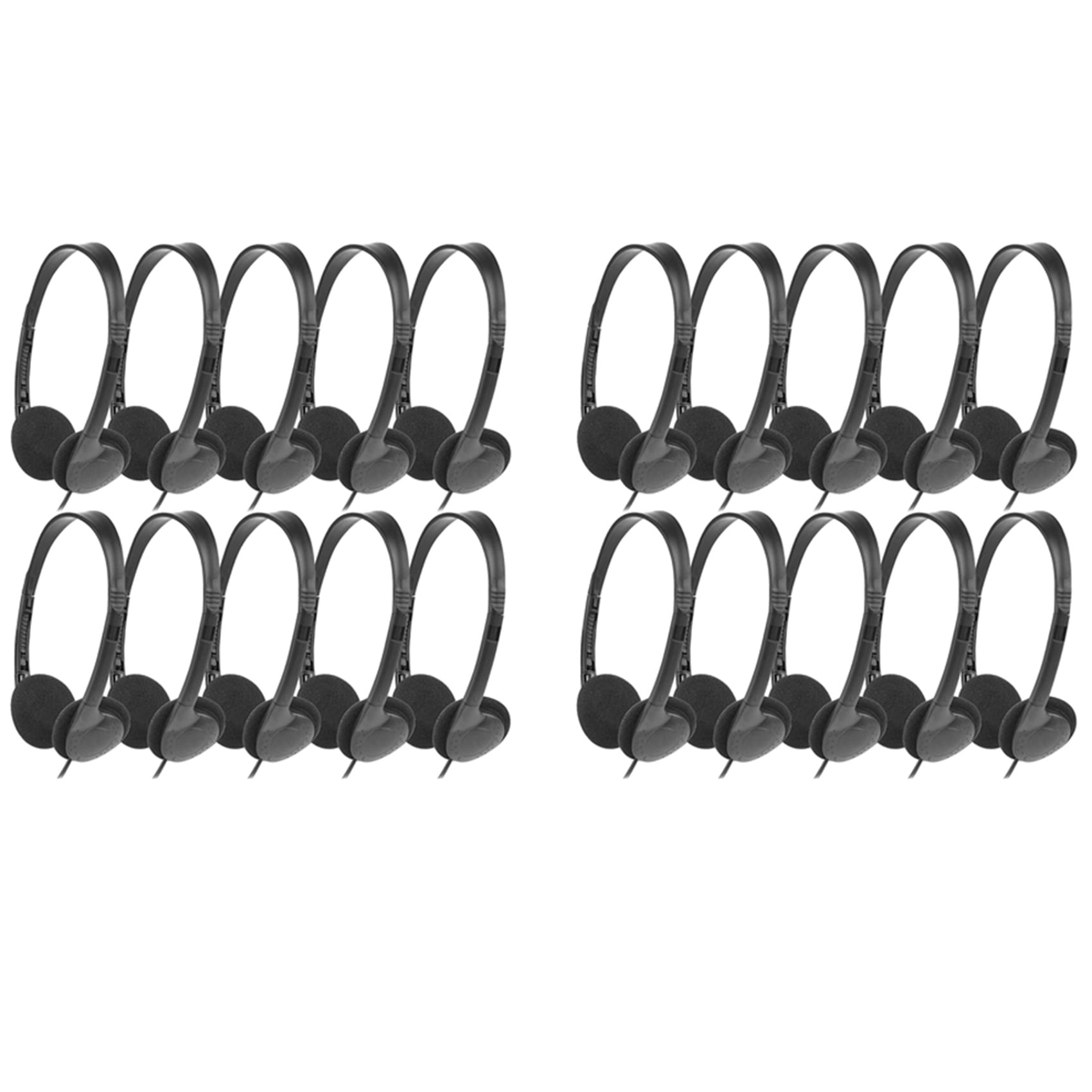 Rollbacks & More Classroom Headphones 20 Pack for Kids School ...